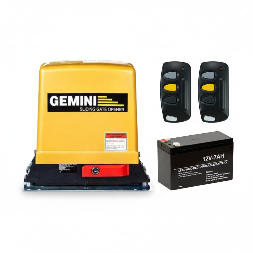 Gemini 12V 7Ah Sliding Gate Motor Kit | Gemini - Alectra